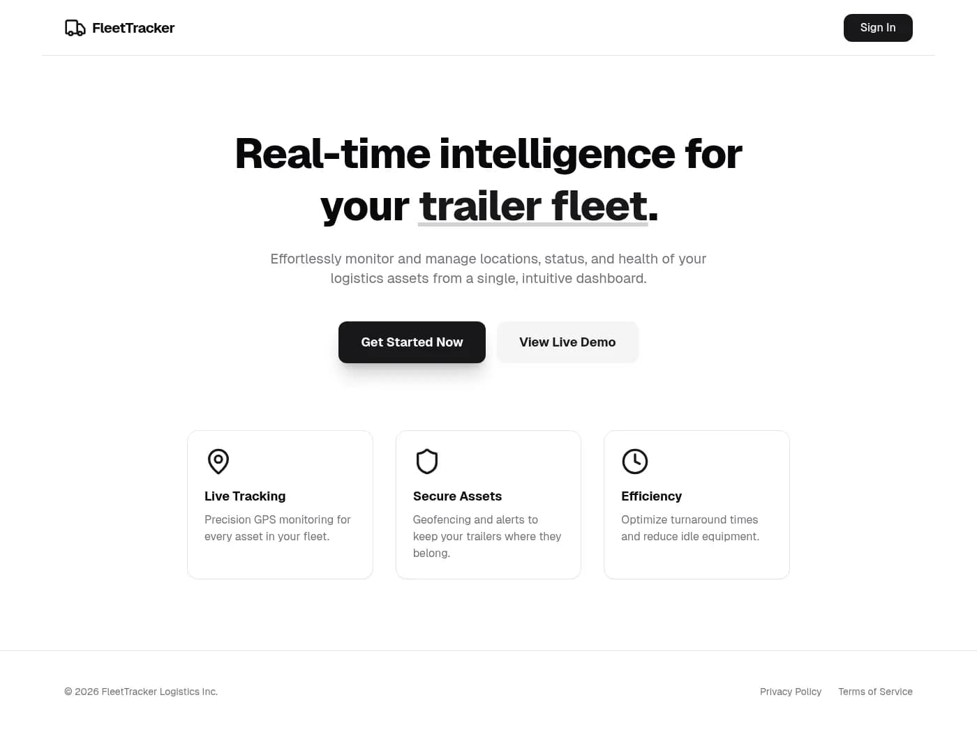 TrailerFleet Tracker
