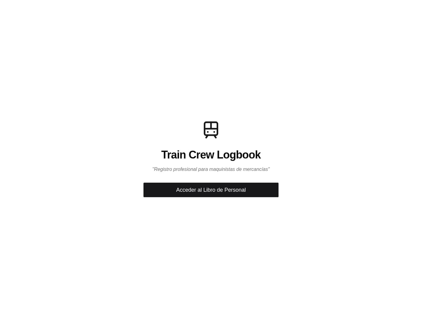 Train Crew Logbook