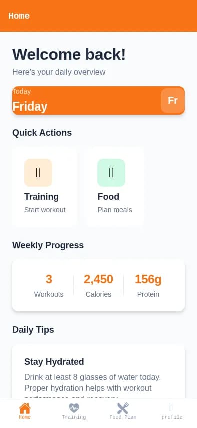 TrainEats Mobile Coach