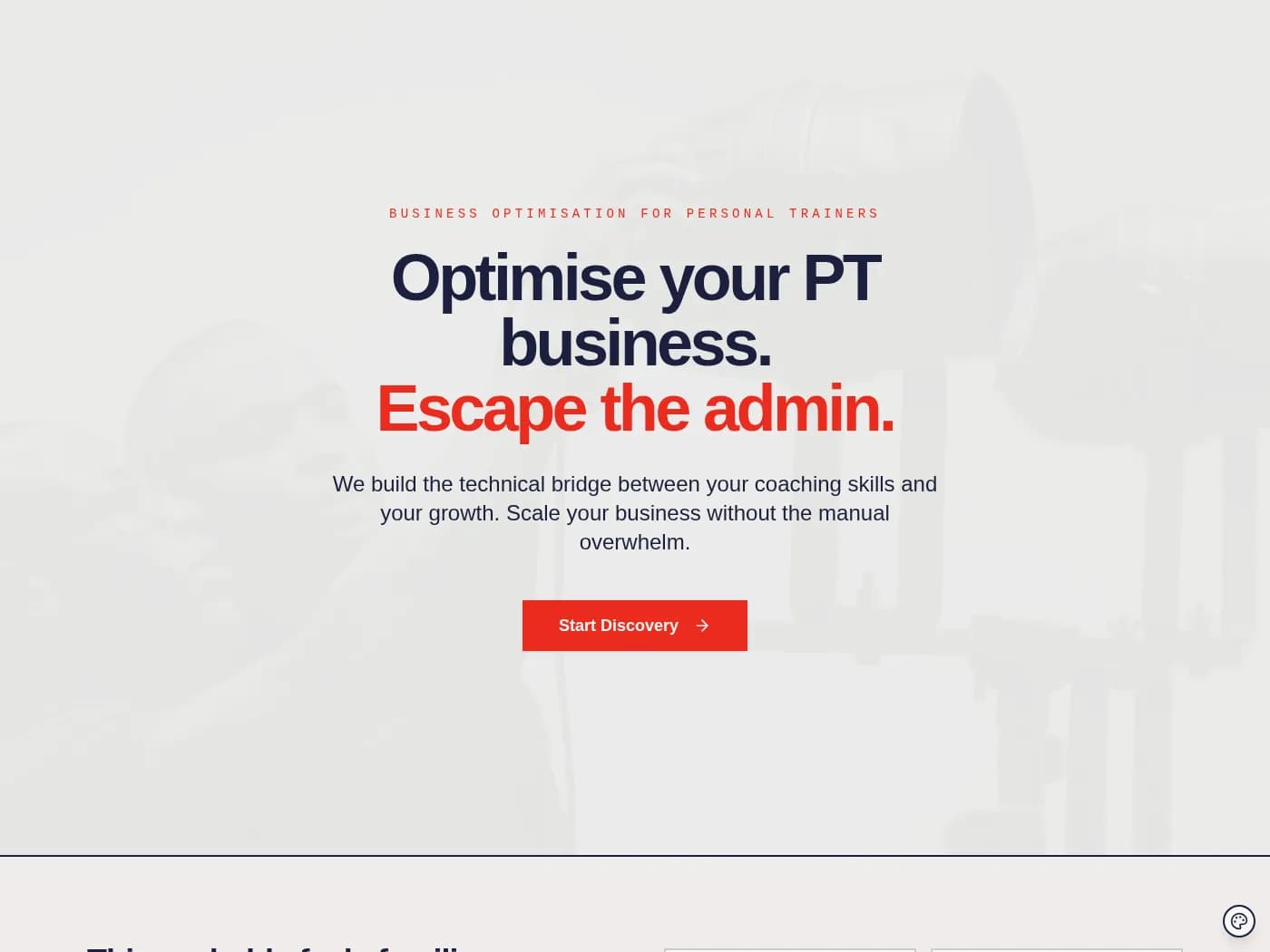 Trainer Ease Landing Page