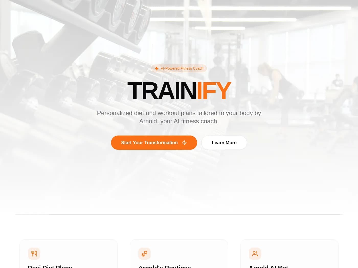 Trainify AI Fitness Coach