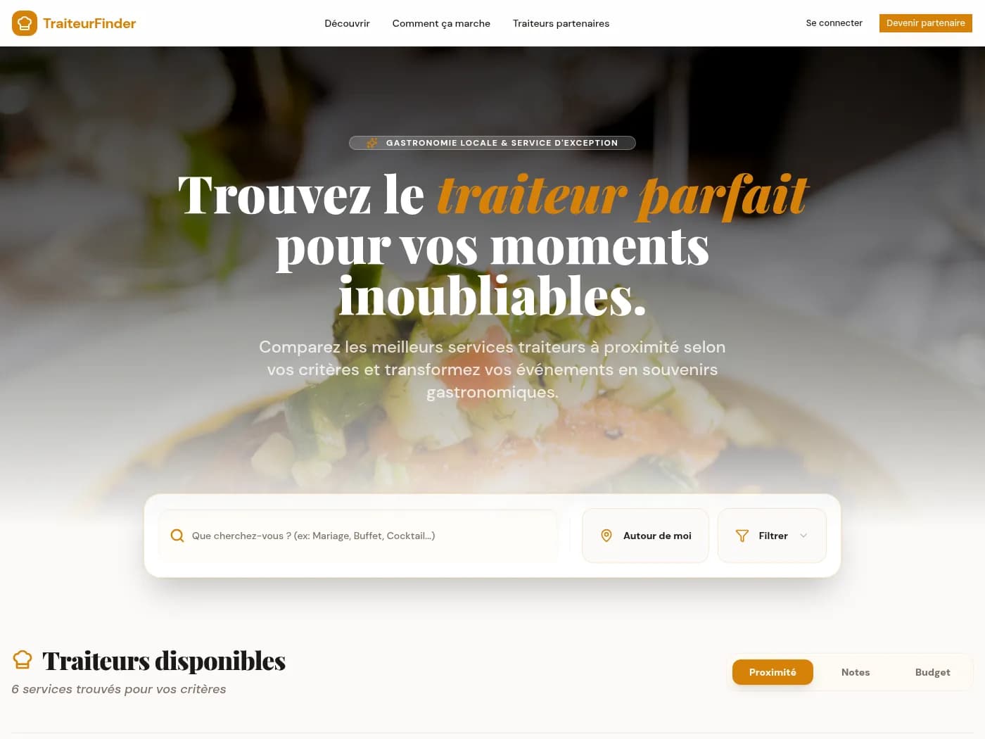 TraiteurFinder