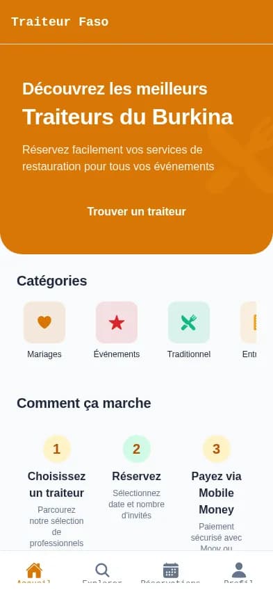Traiteur Faso Connect