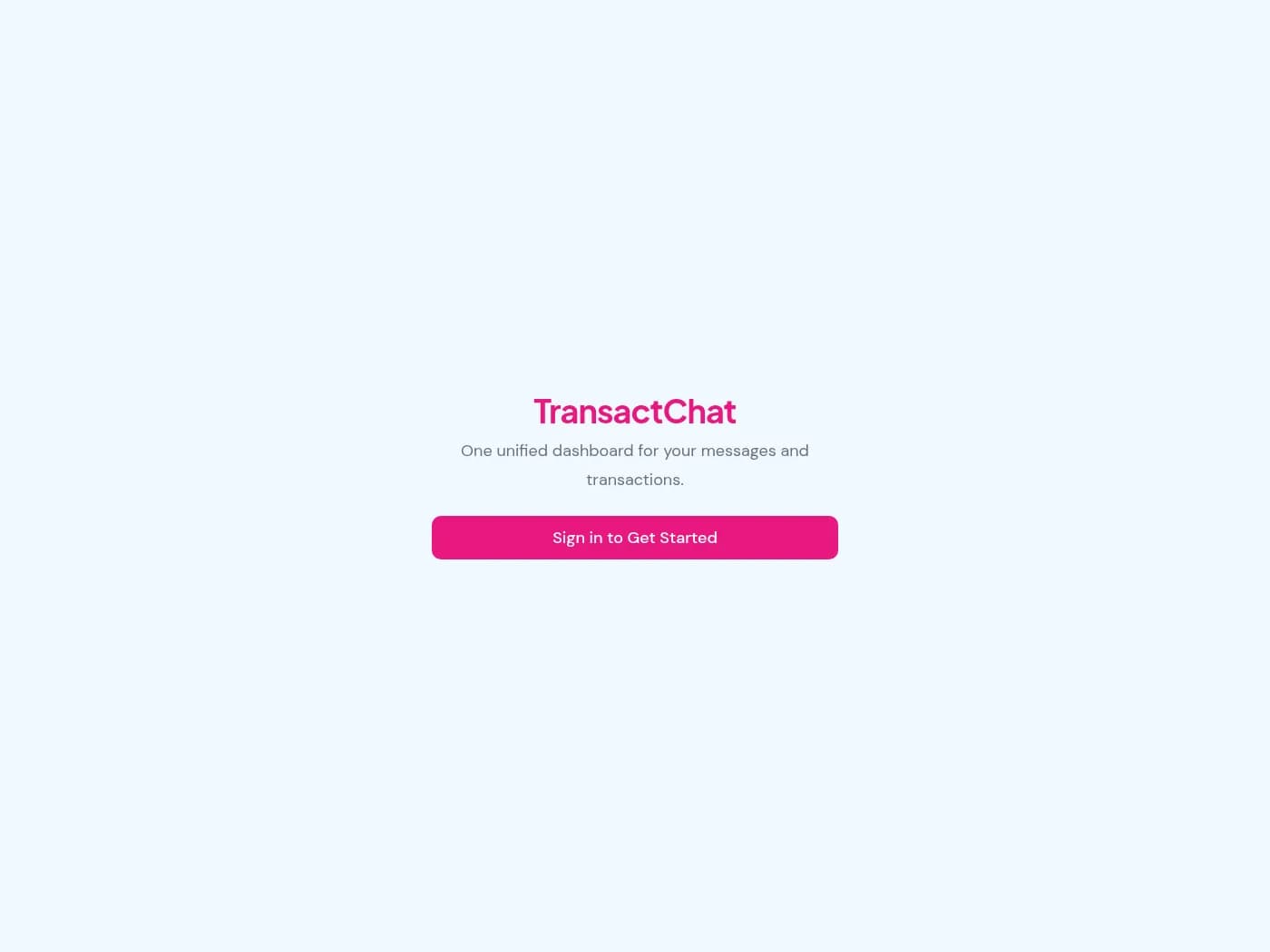 TransactChat Web App