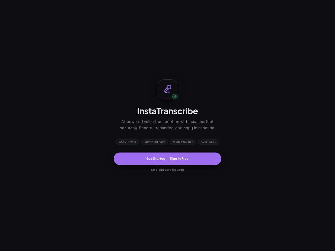 InstaTranscribe AI SaaS