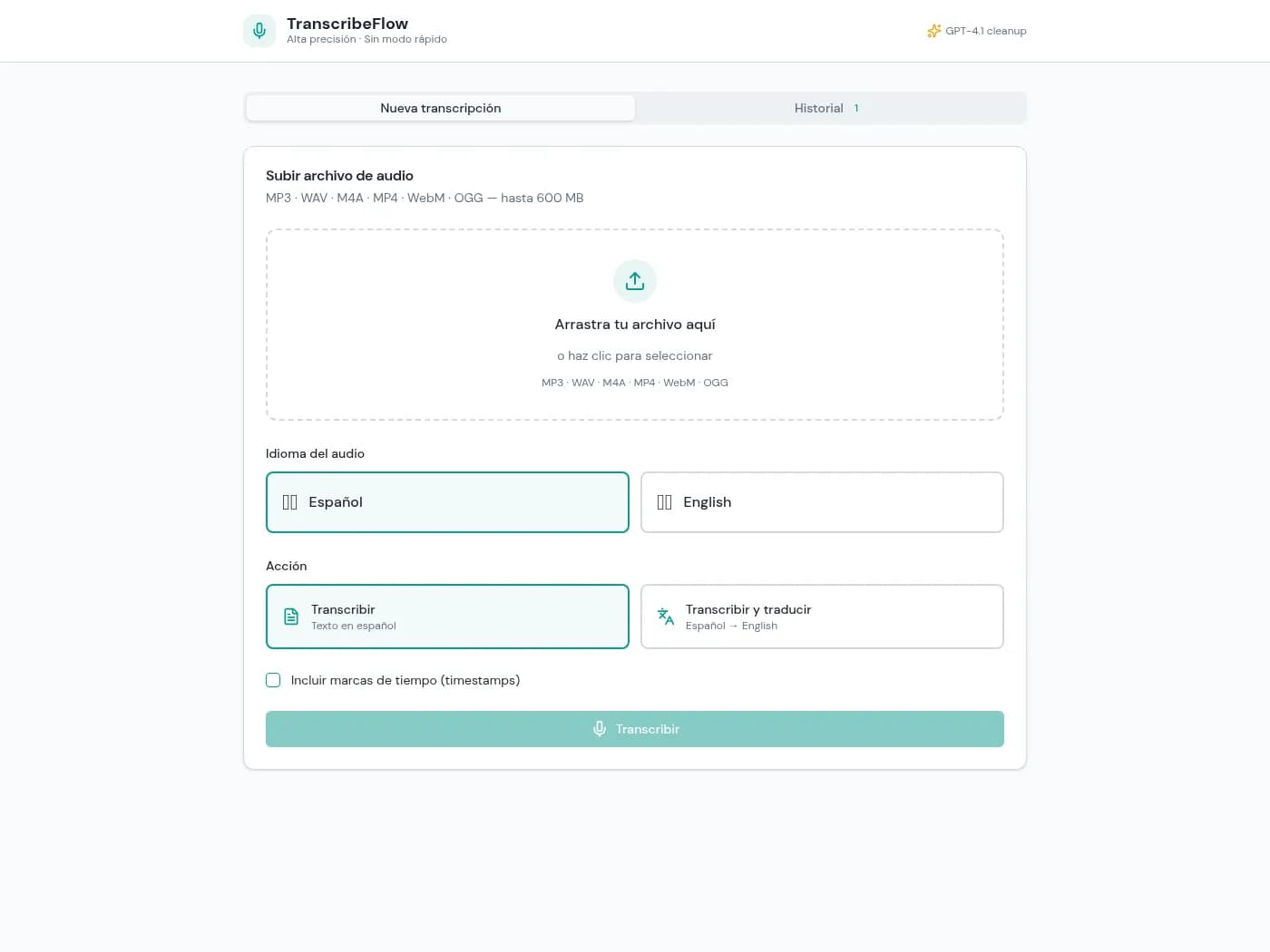 TranscribeFlow Pro