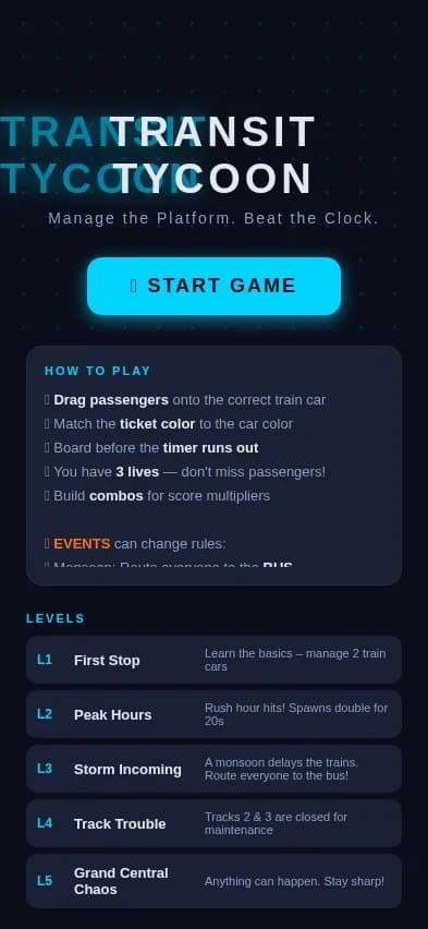 Transit Tycoon Mobile
