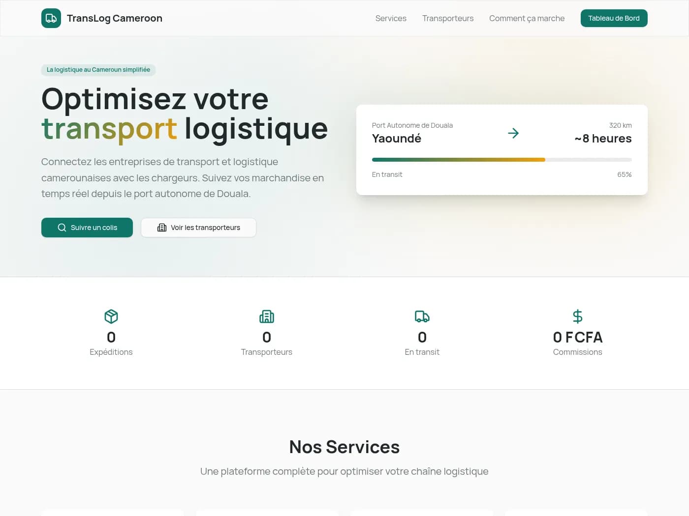 TransLog Cameroon Connect