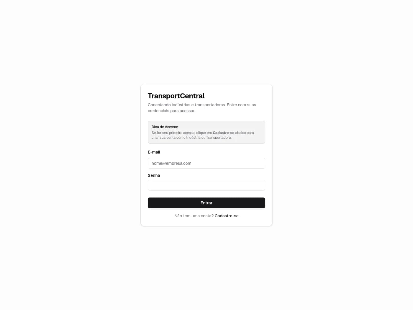 TransportCentral App