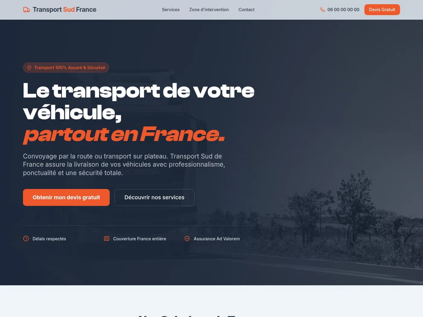 Transport Sud France Site