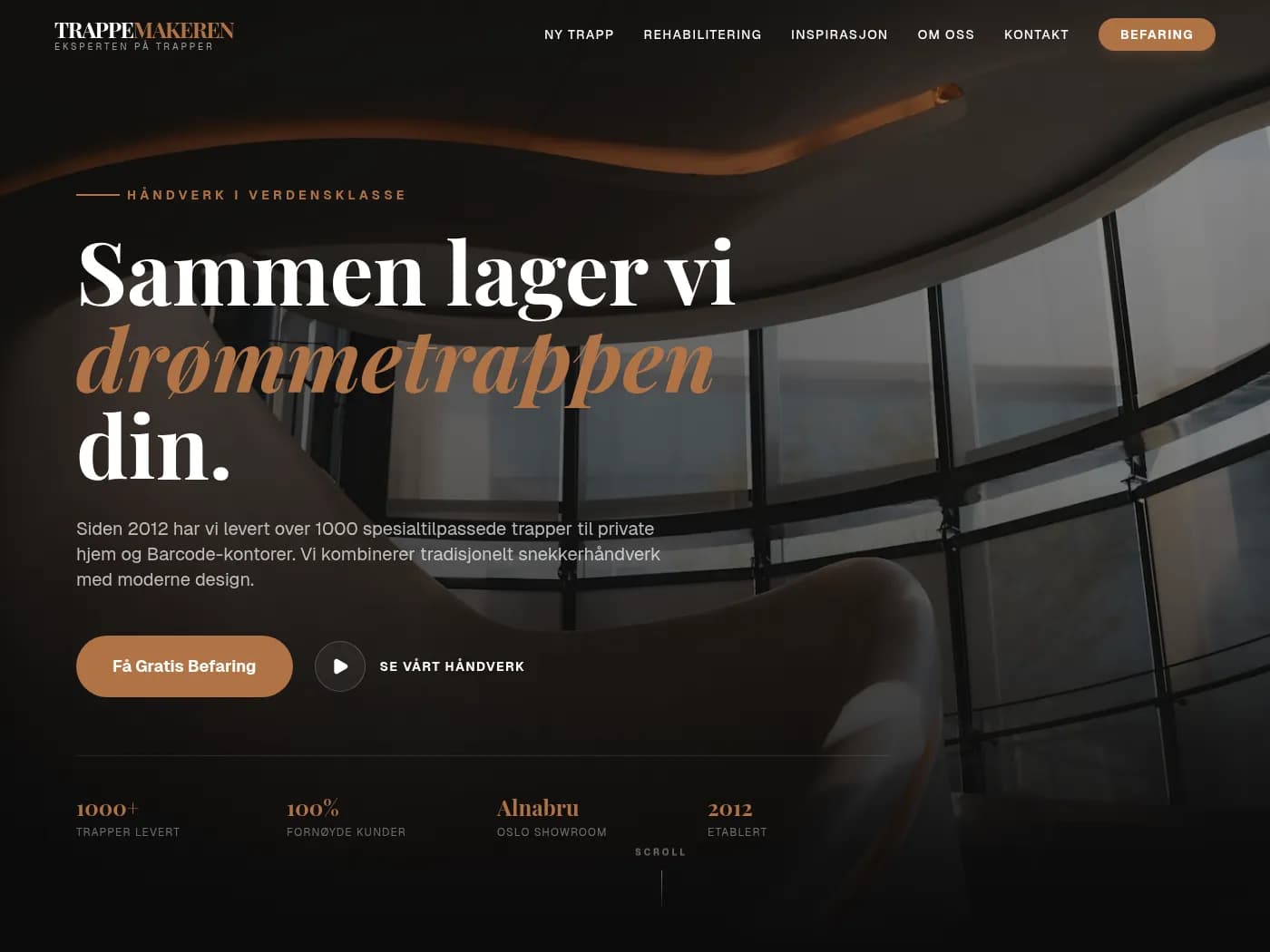 Trappemakeren Web Redesign