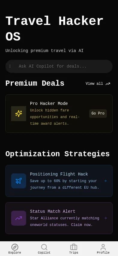 Travel Hacker OS