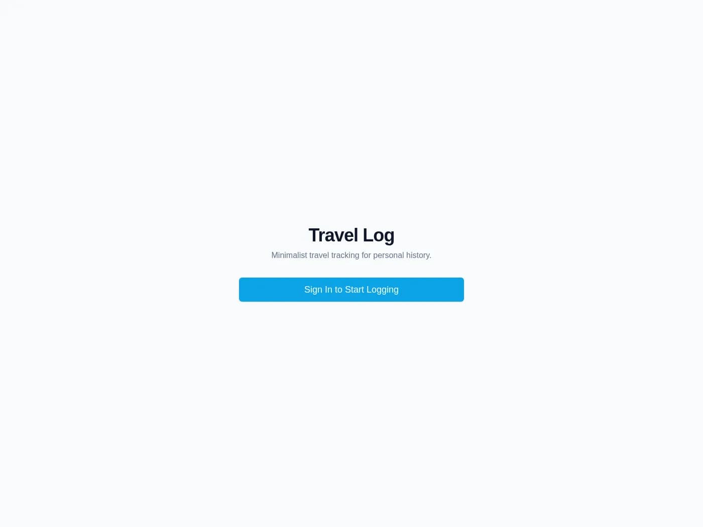 Travel Log Tracker