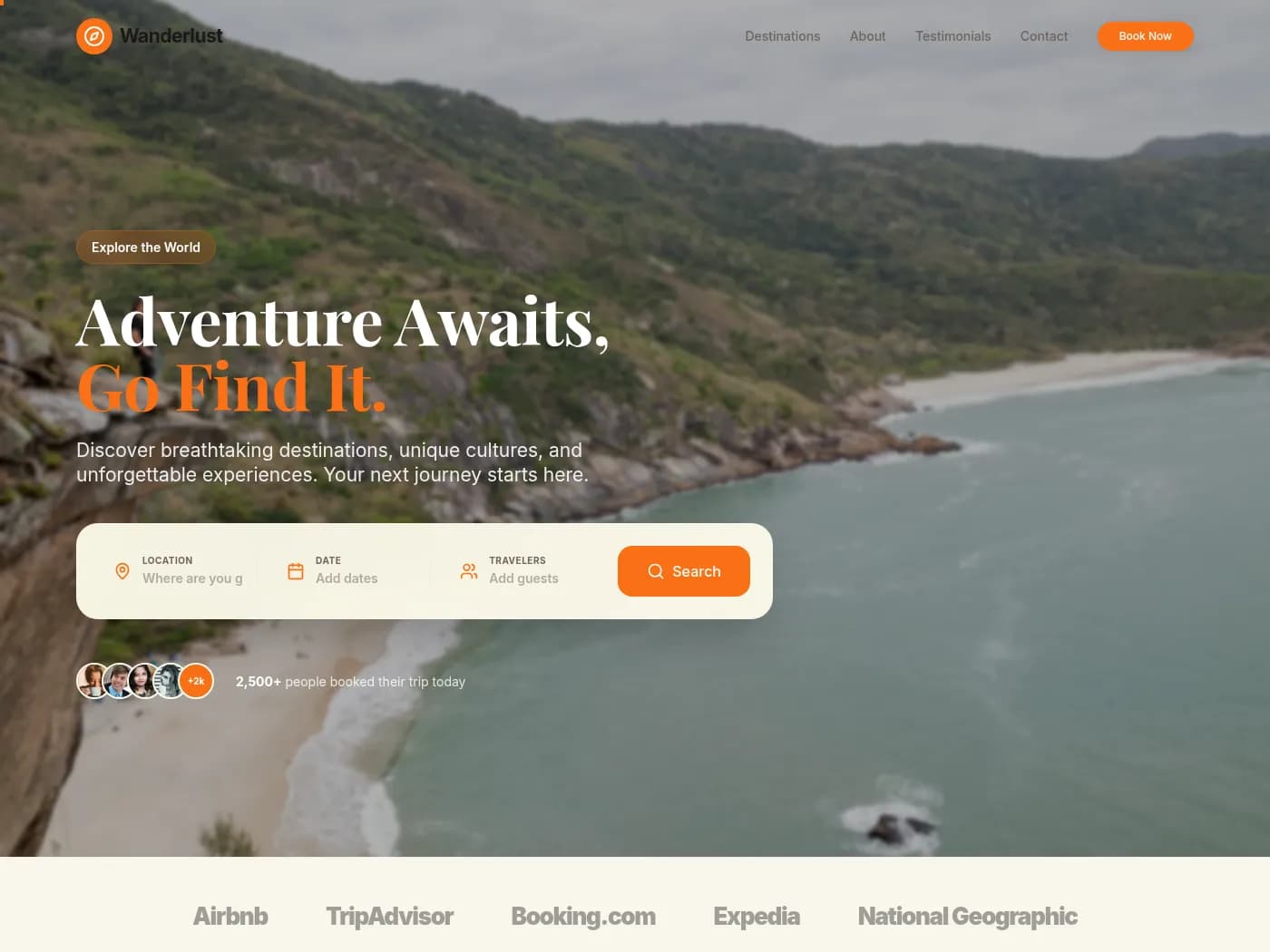 Wanderlust Portfolio Site
