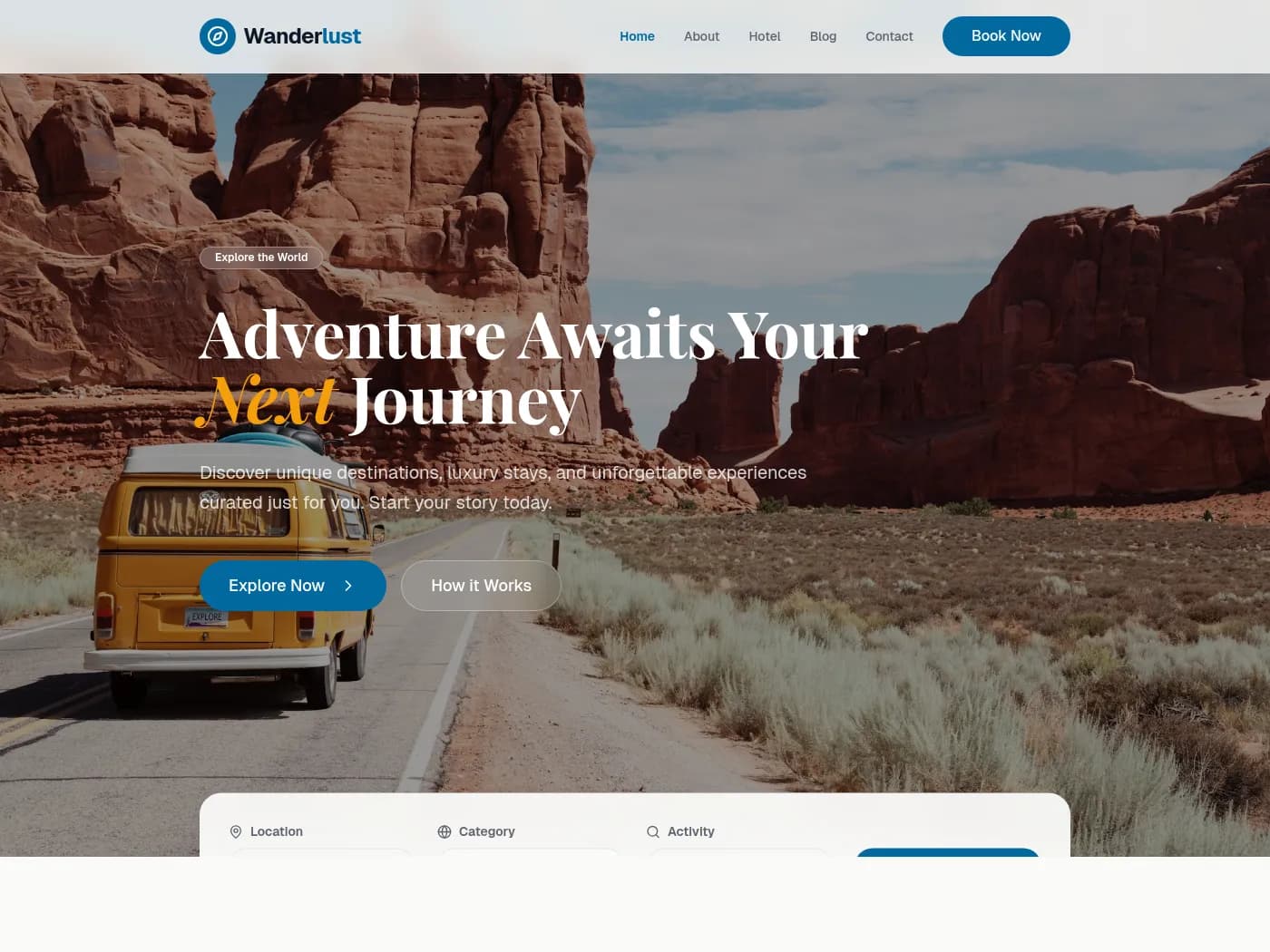 Modern Travel Portal