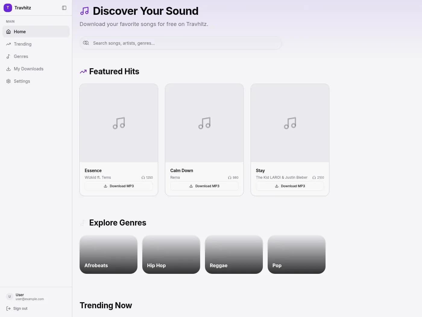 Travhitz Music Downloader