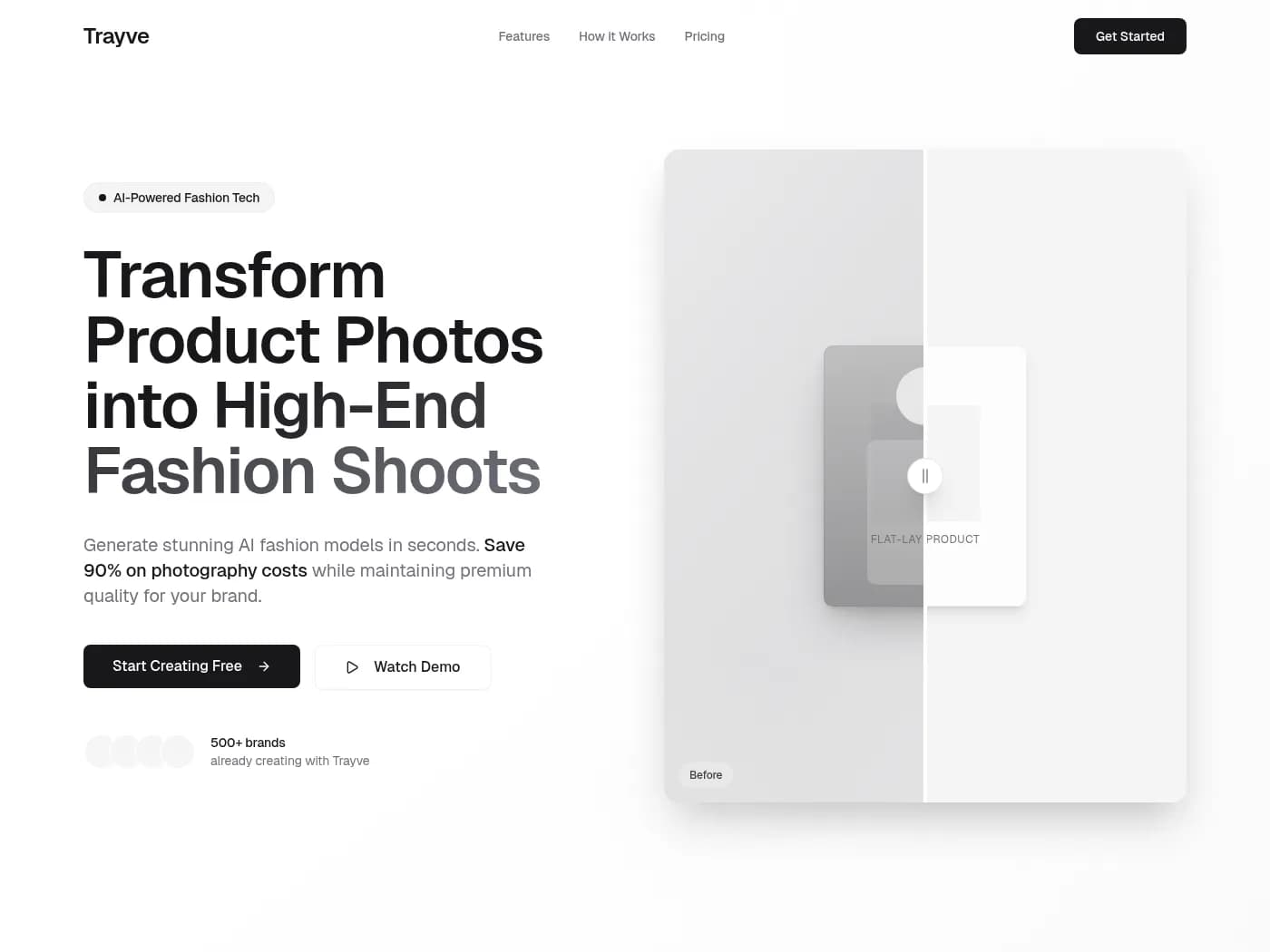 Trayve AI Landing Page