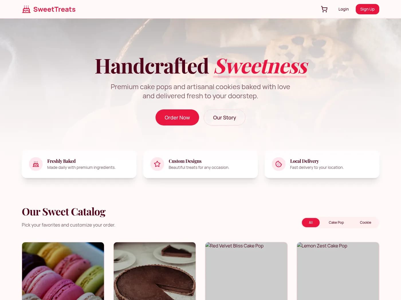 SweetTreats Online Orders