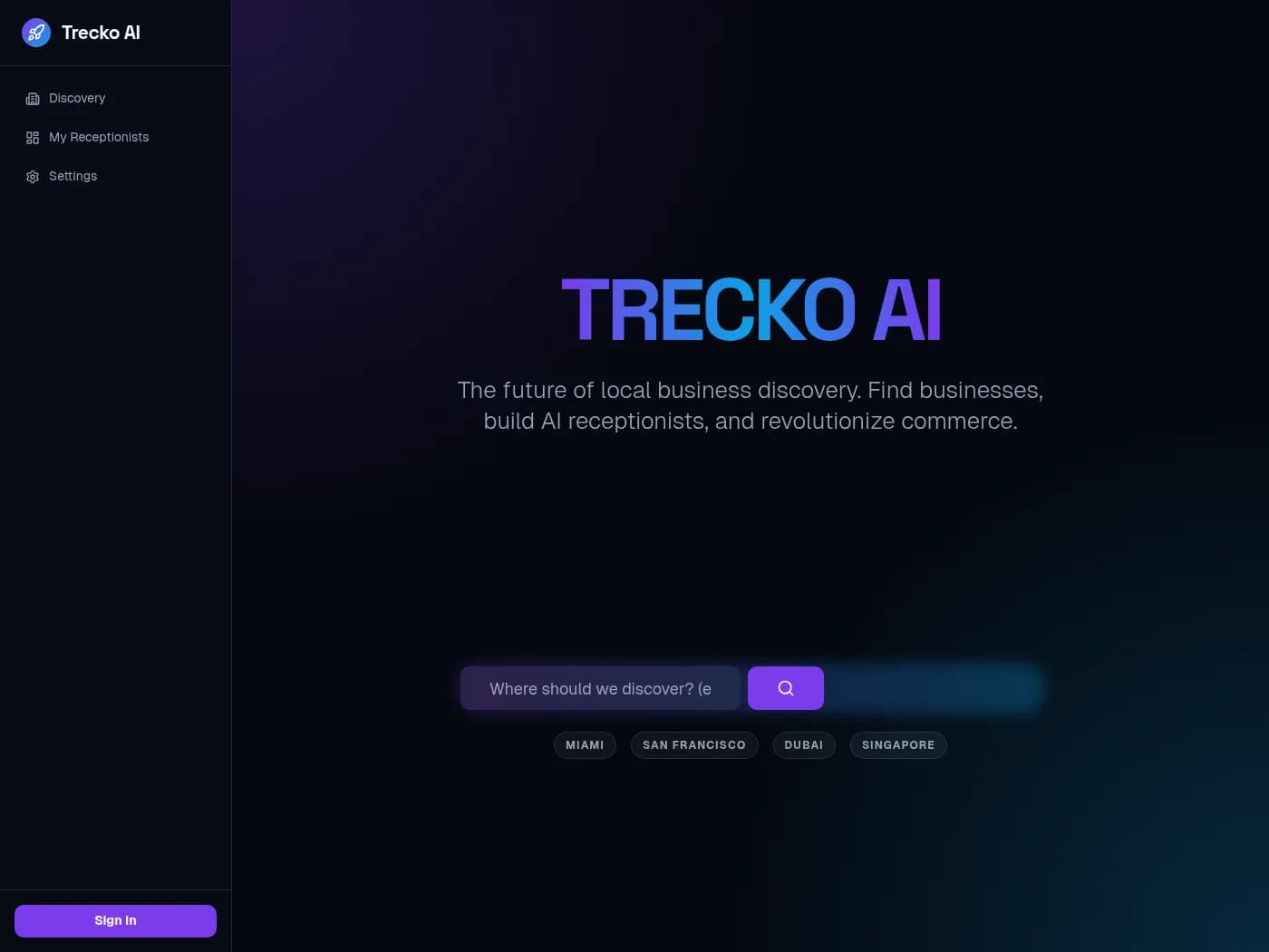 Trecko AI Web Portal