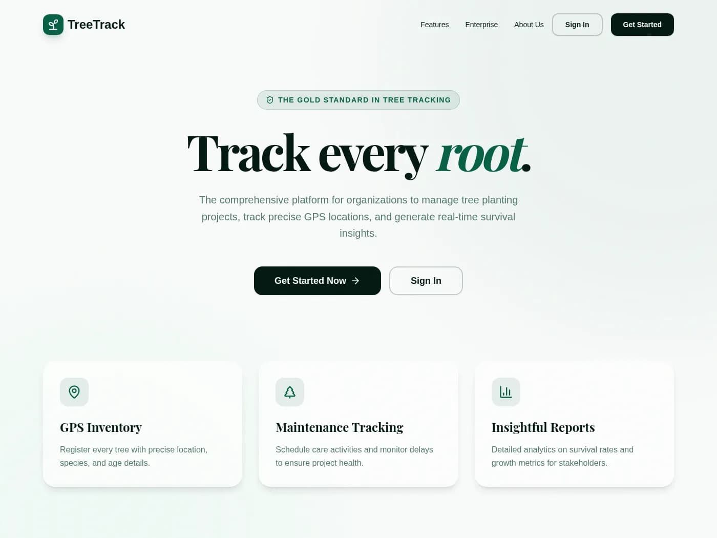 TreeTrack Platform