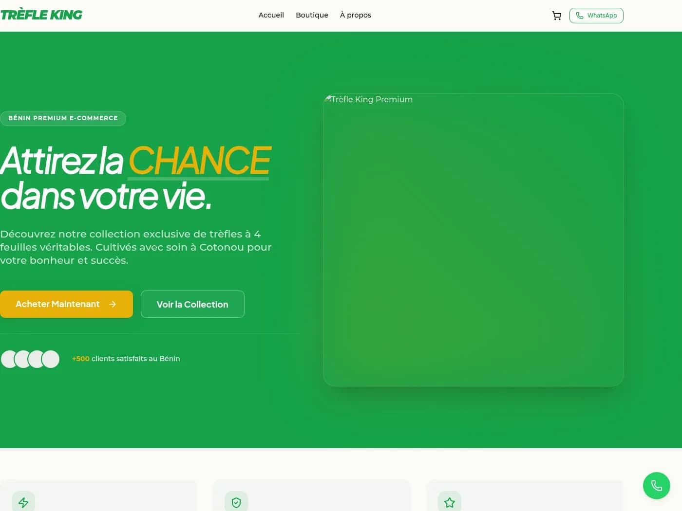 Trèfle King E-Commerce