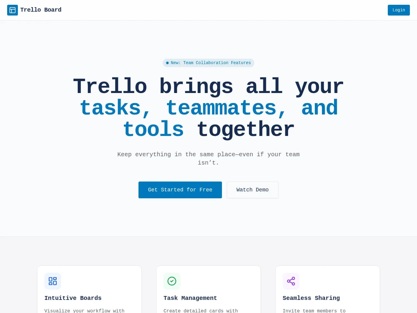 Trello Board Clone