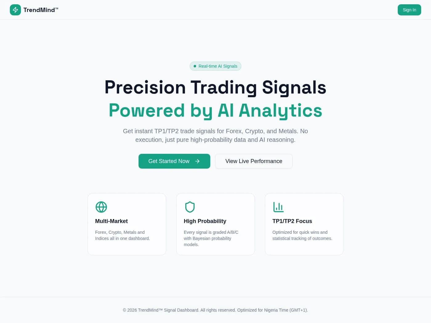 TrendMind Signal Dashboard