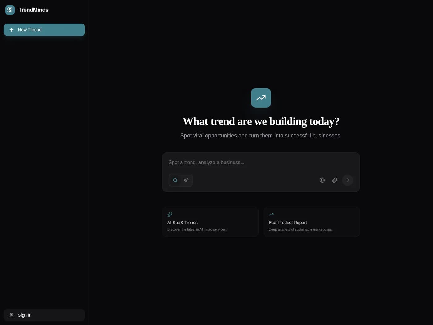 TrendMinds Dashboard