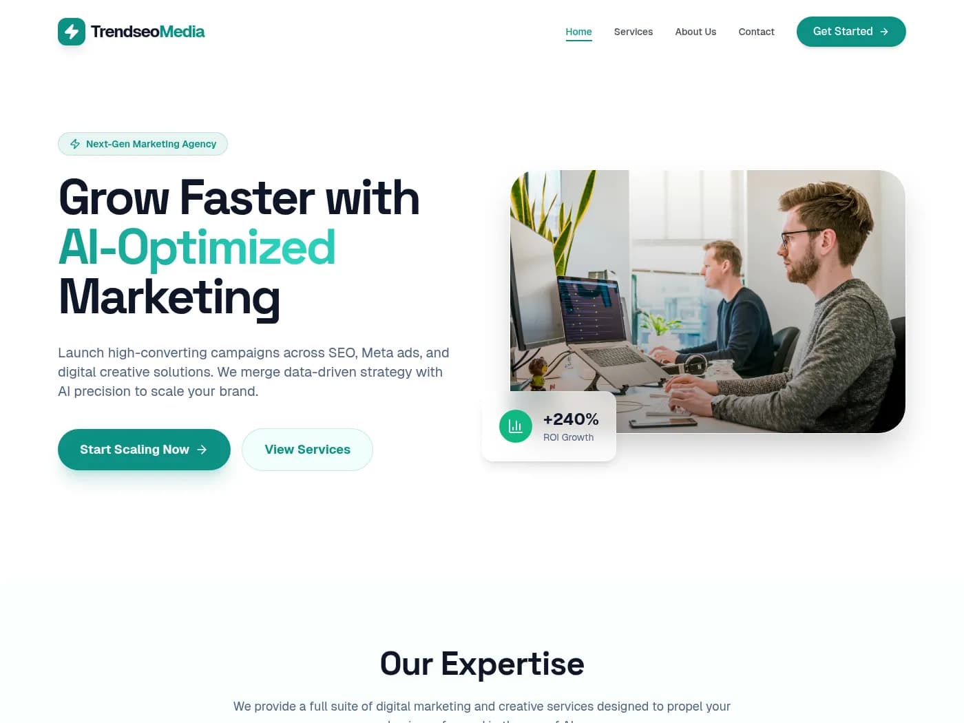 TrendseoMedia Marketing Site
