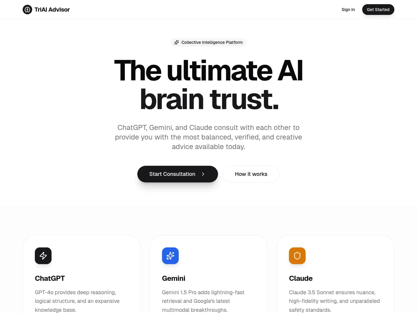 TriAI Advisor