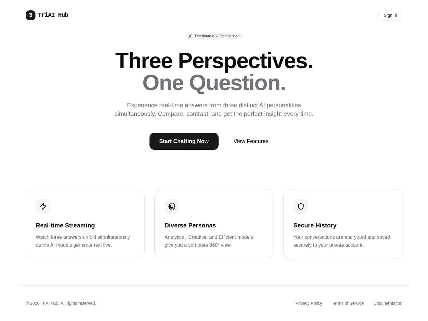 TriAI Assistants Hub
