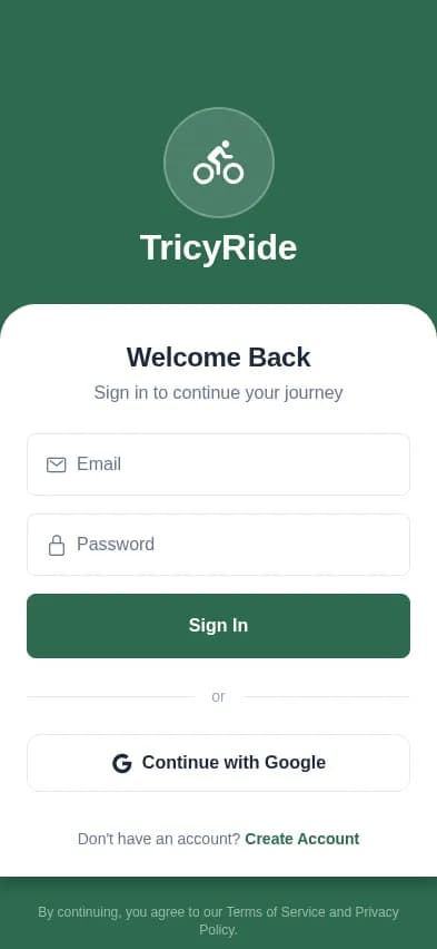 TricyRide: TODA Hailing App