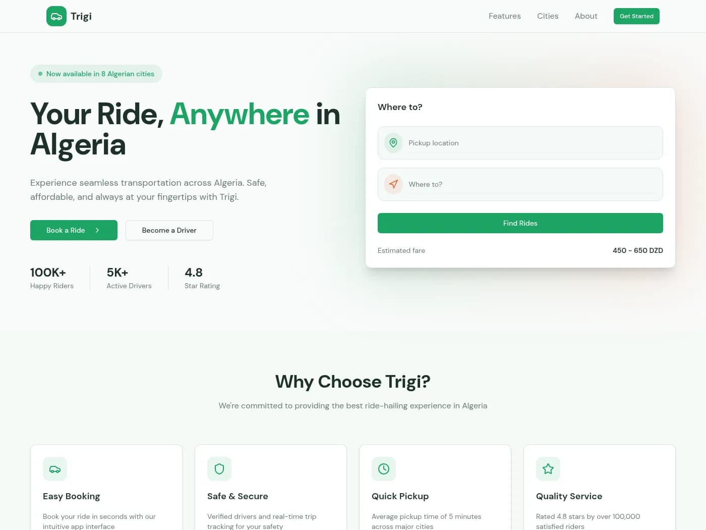 Trigi Ride App