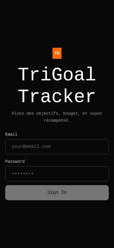 TriGoal Tracker