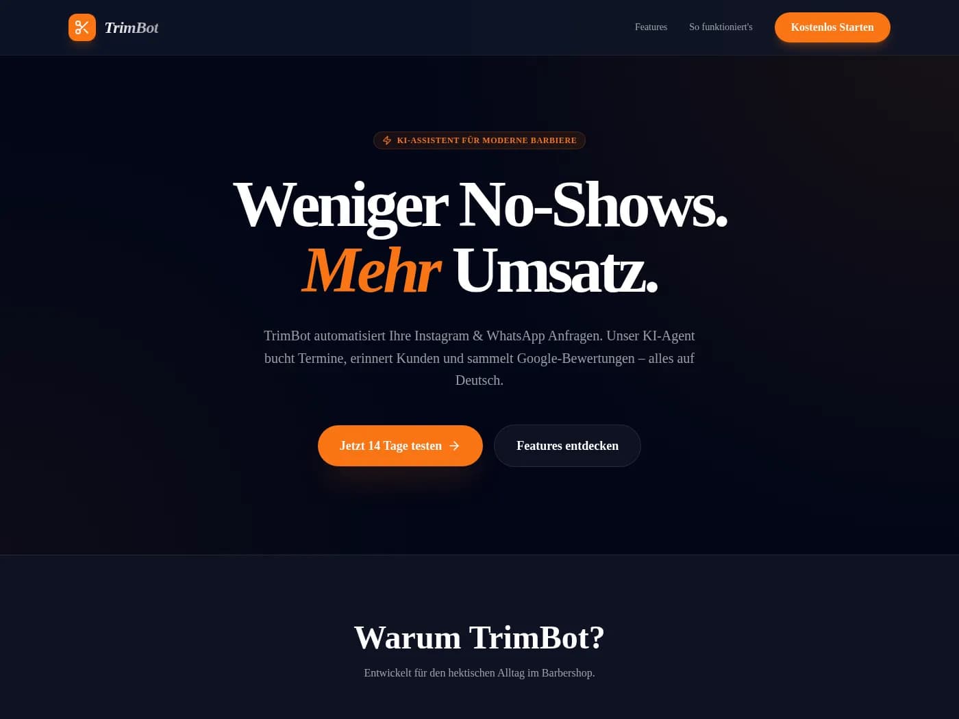 TrimBot SaaS for Barbershops
