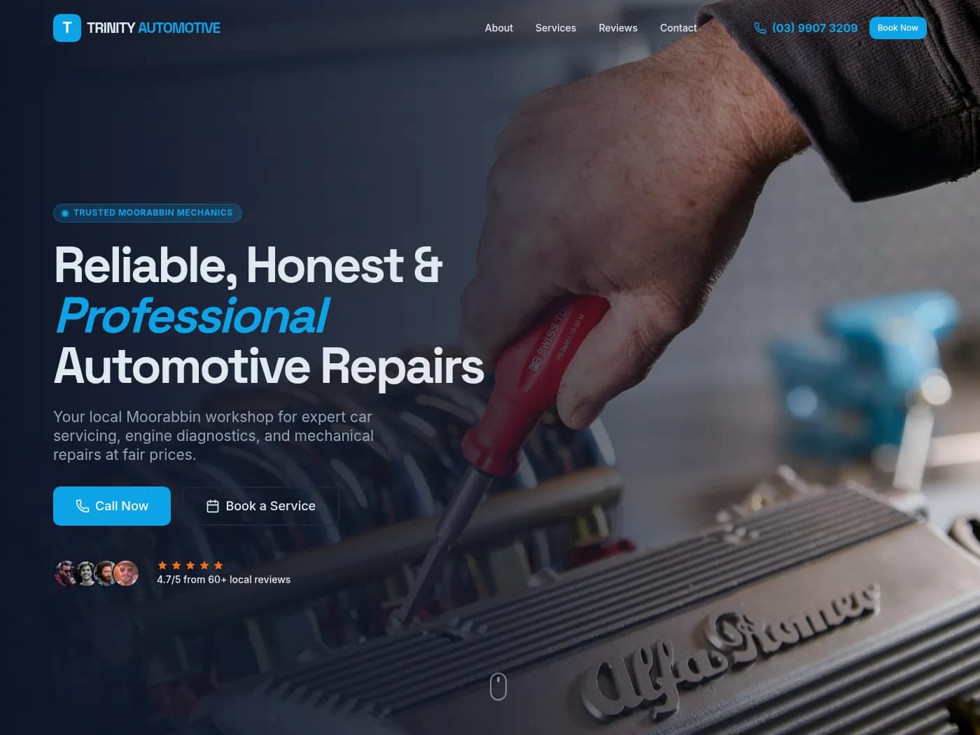 Trinity Automotive Webpage