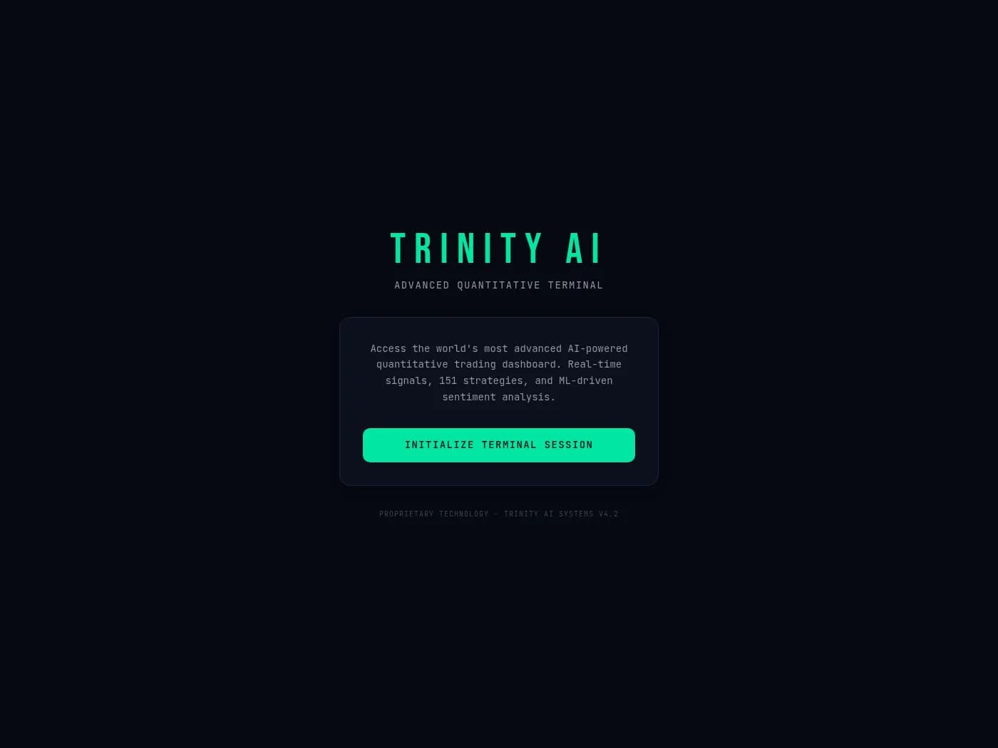 TrinityAI Quant Dashboard