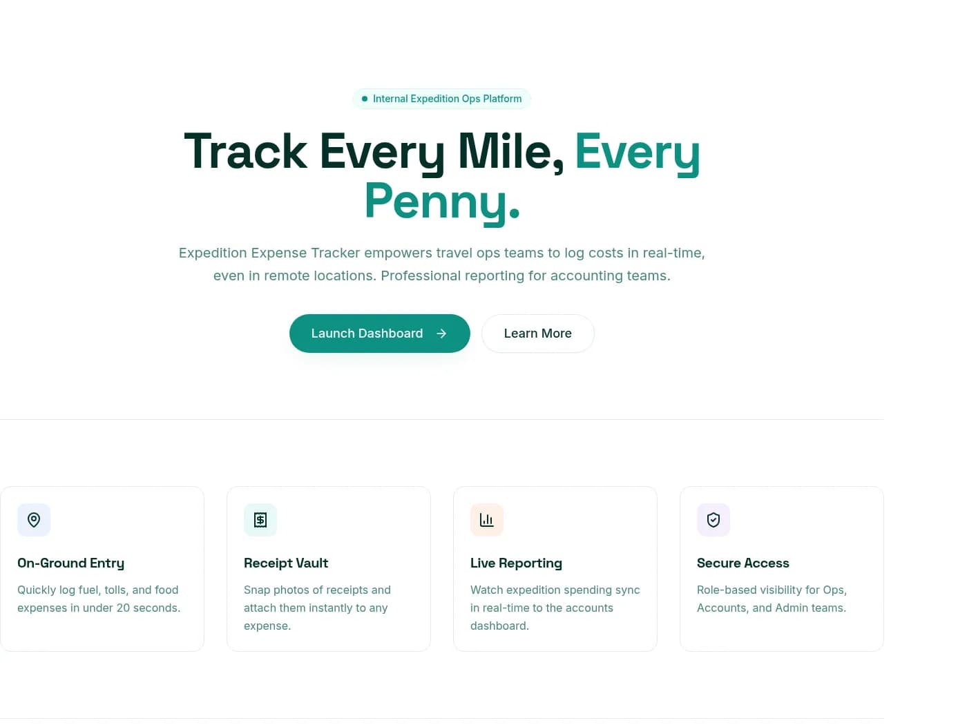 Expedition Expense Tracker