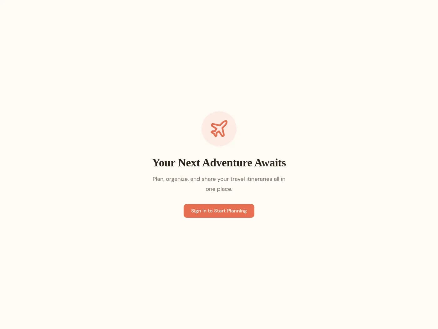 Travel Planner Form