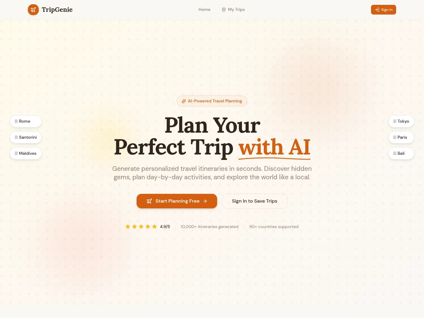 TripGenie SaaS