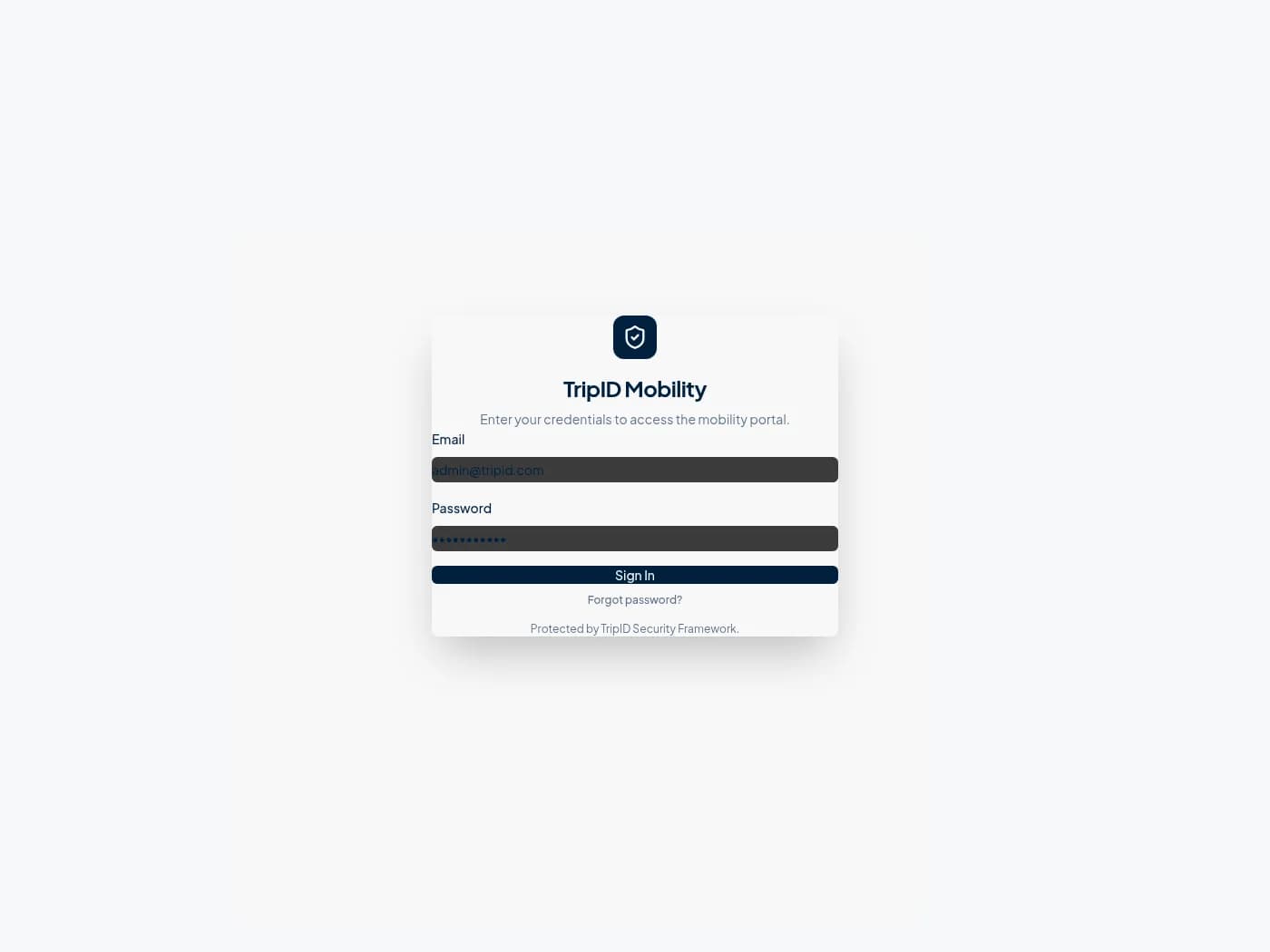 TripID Mobility Dashboard