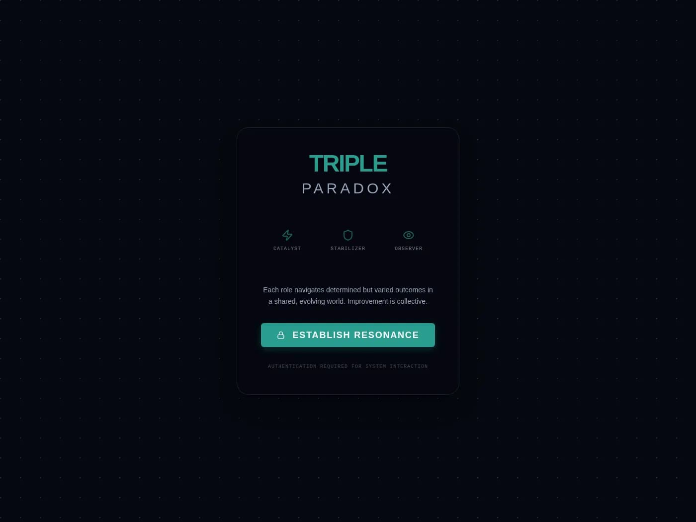 Triple Player Paradox Game