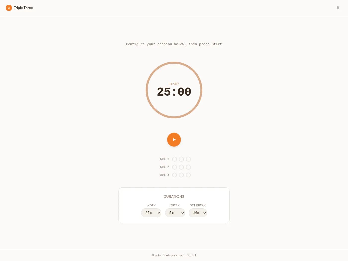 Triple Three Timer