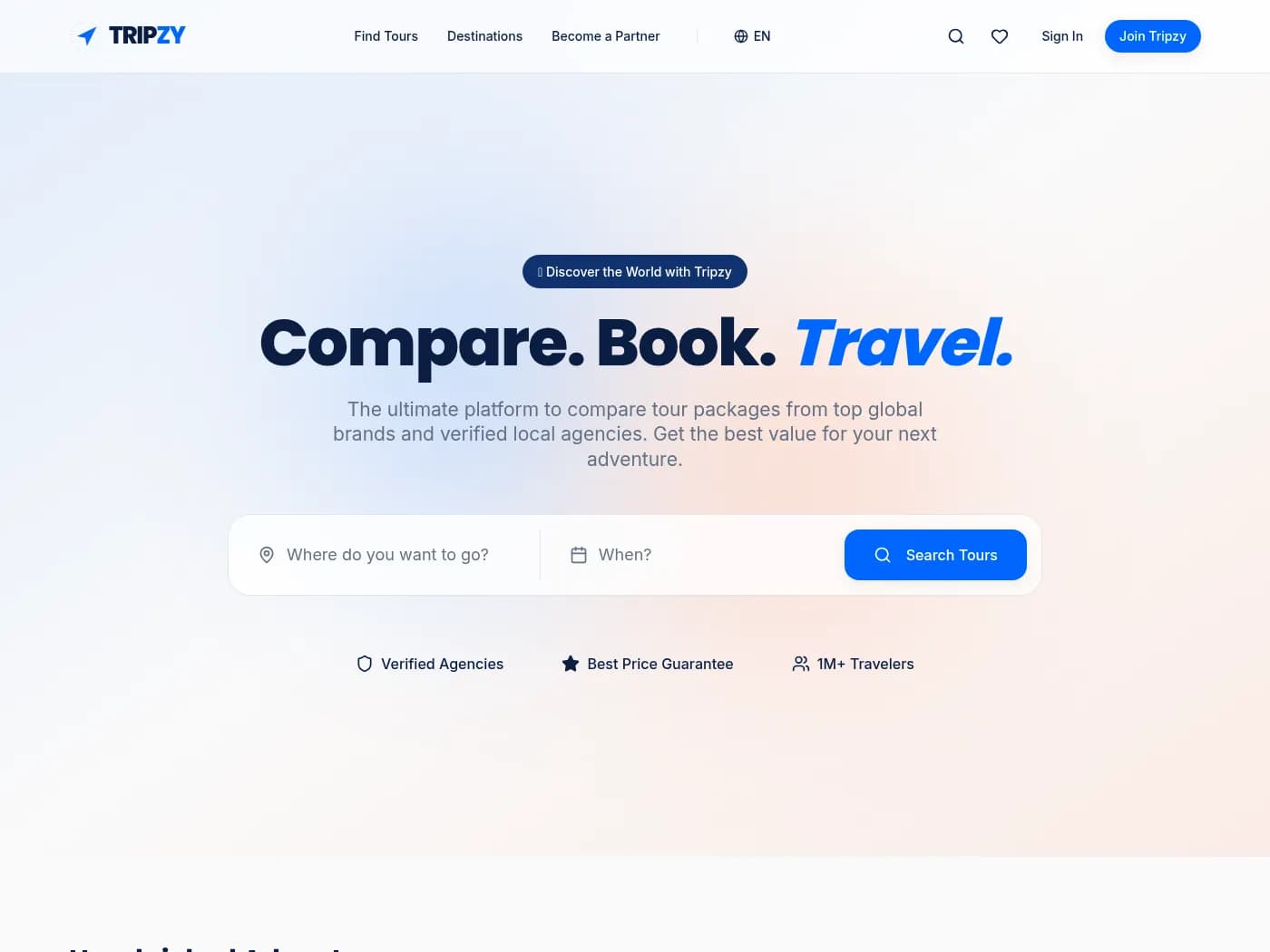 Tripzy Tours Platform