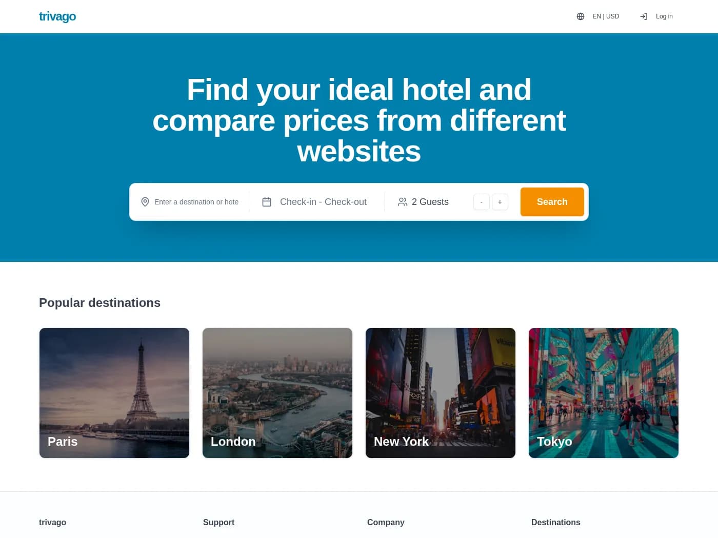 Trivago Clone