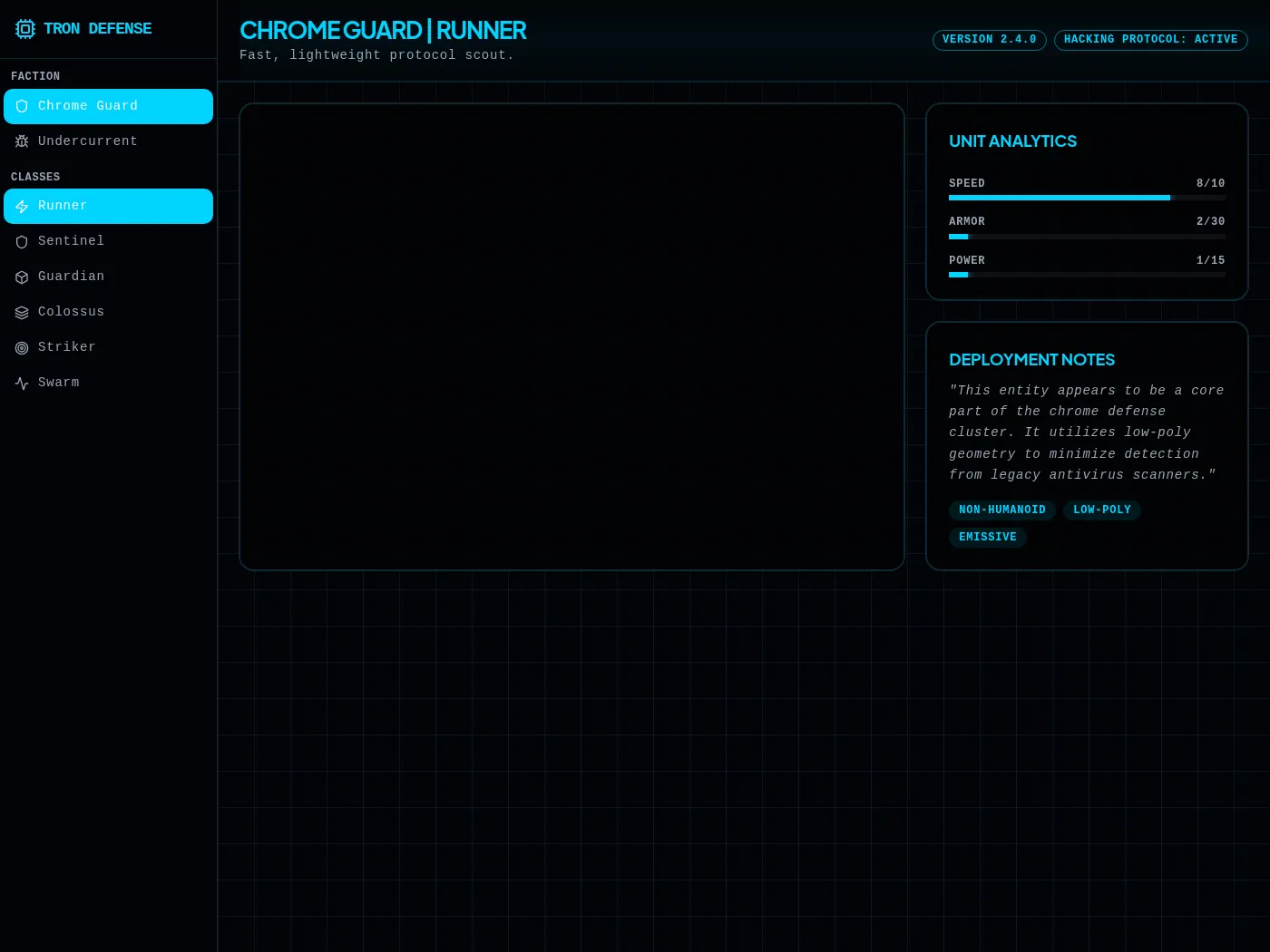 TRON Defense Designer