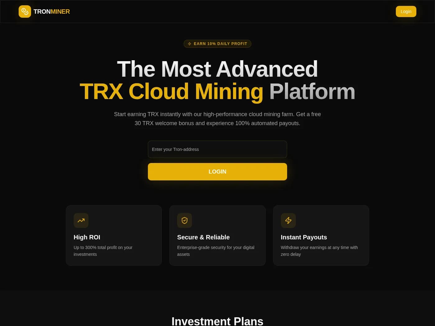 Tron Miner Clone