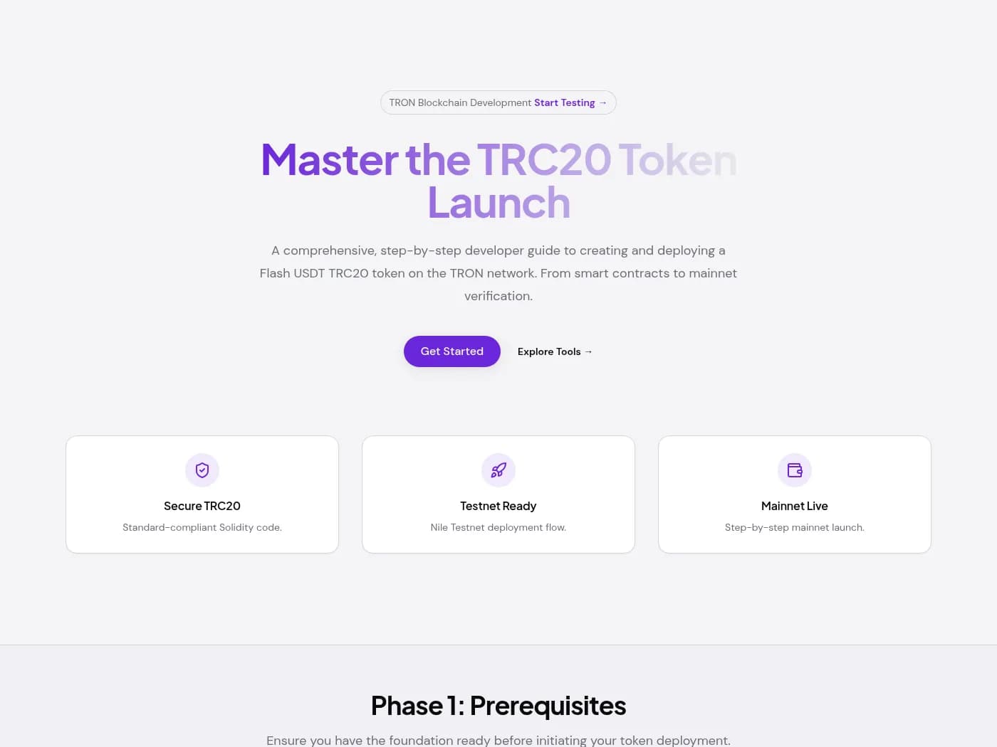 TRON Token Launch Guide