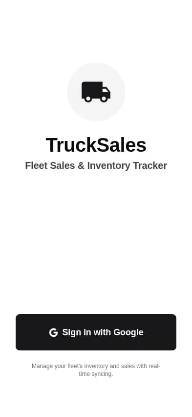 Truck Sales Tracker