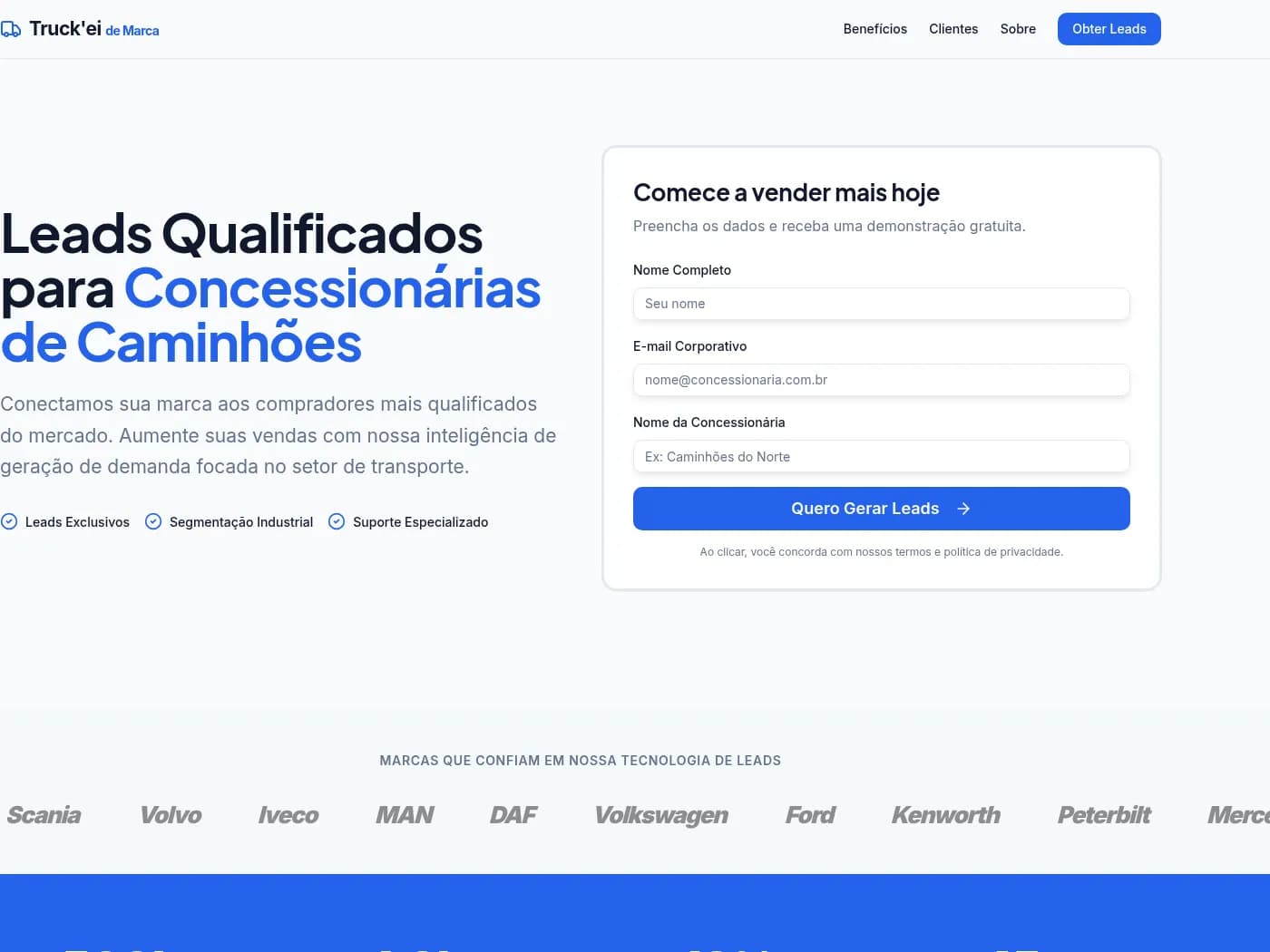 Truck'ei de Marca Leads